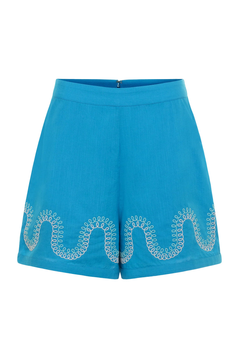 Lizzie Shorts – Blue Swirl